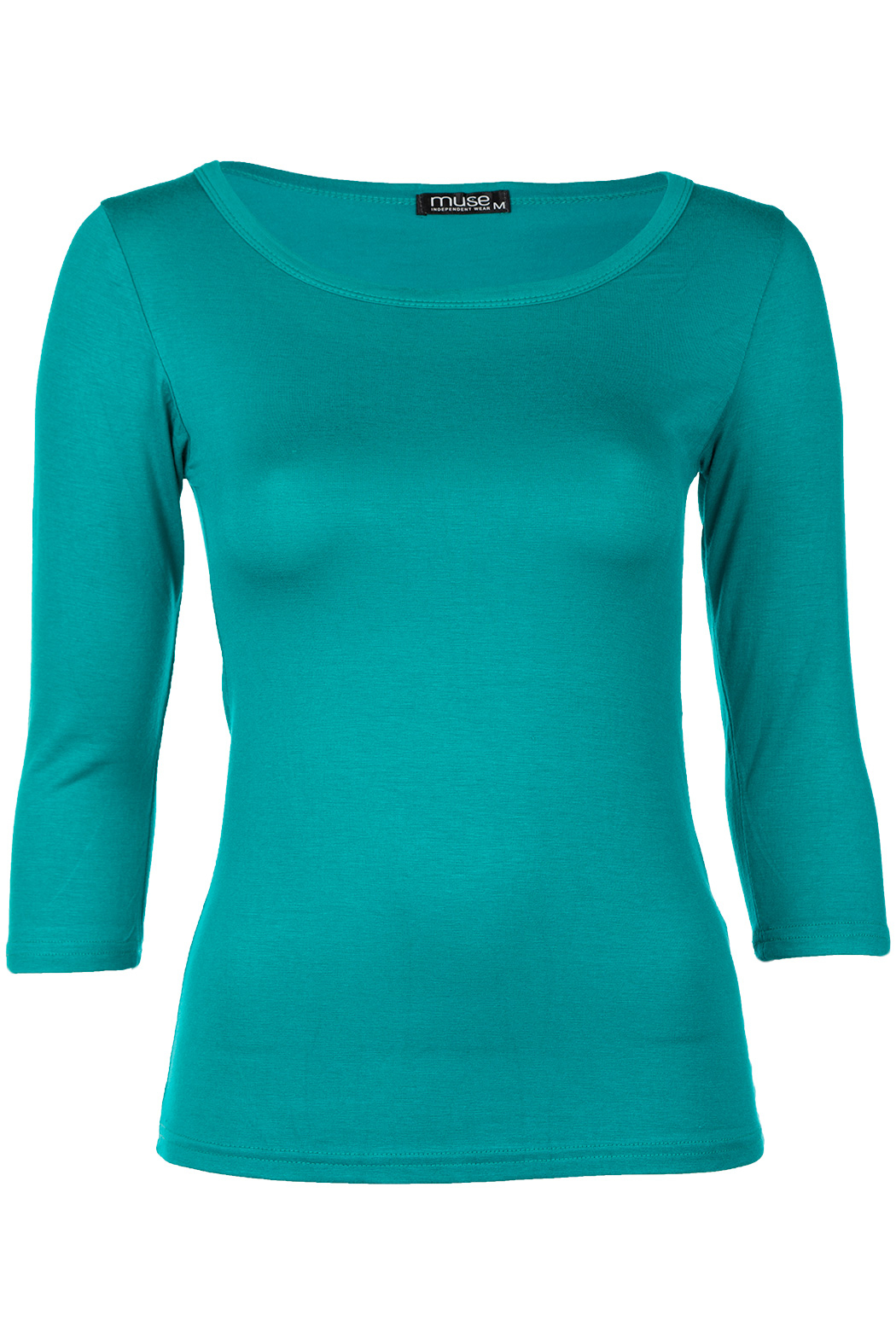 Muse Shirt für Damen mit 3/4 Arm und Rundhals Baumwolle Stretch viele ...
